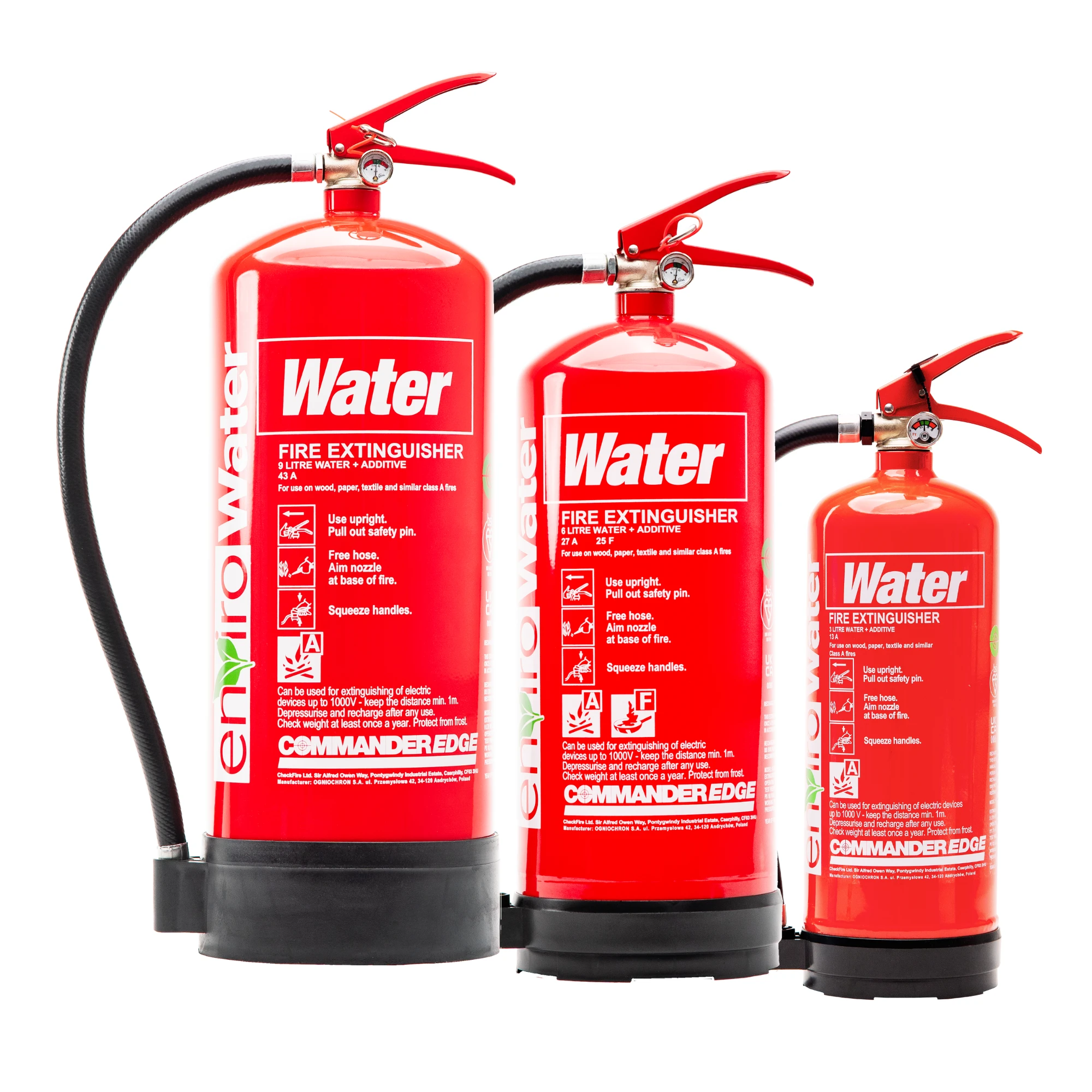 Commander Water Extinguisher | 3ltr, 6ltr, 9ltr - In Stock