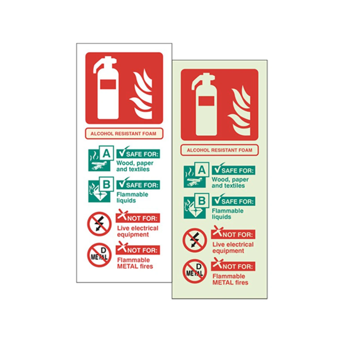 FireShield Portrait Foam Fire Extinguisher Sign | FPS
