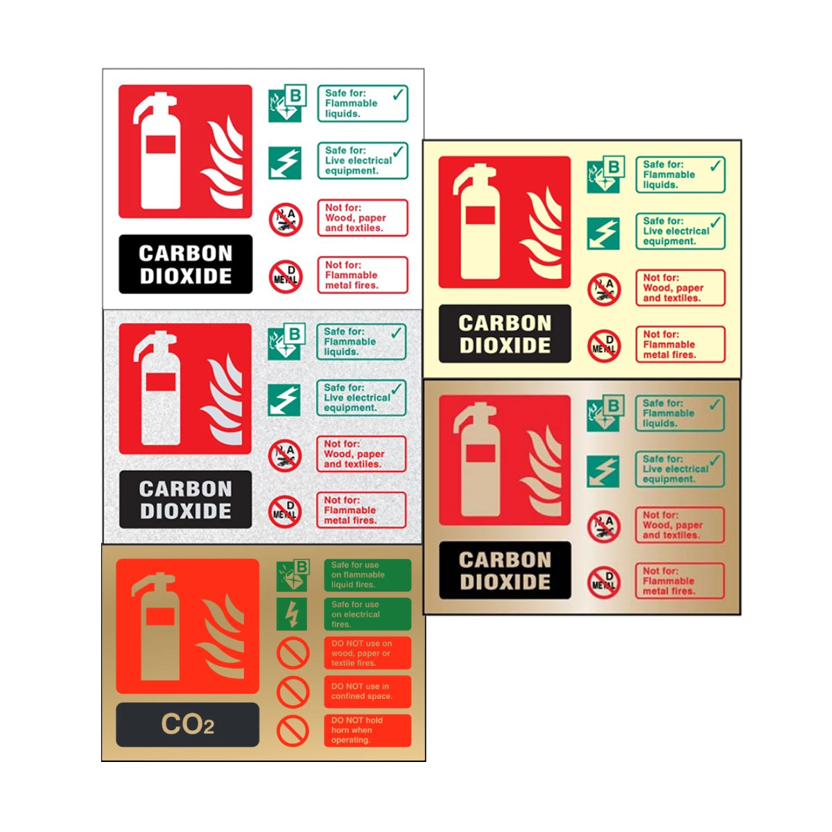 FireShield Landscape CO2 Fire Extinguisher Sign | FPS