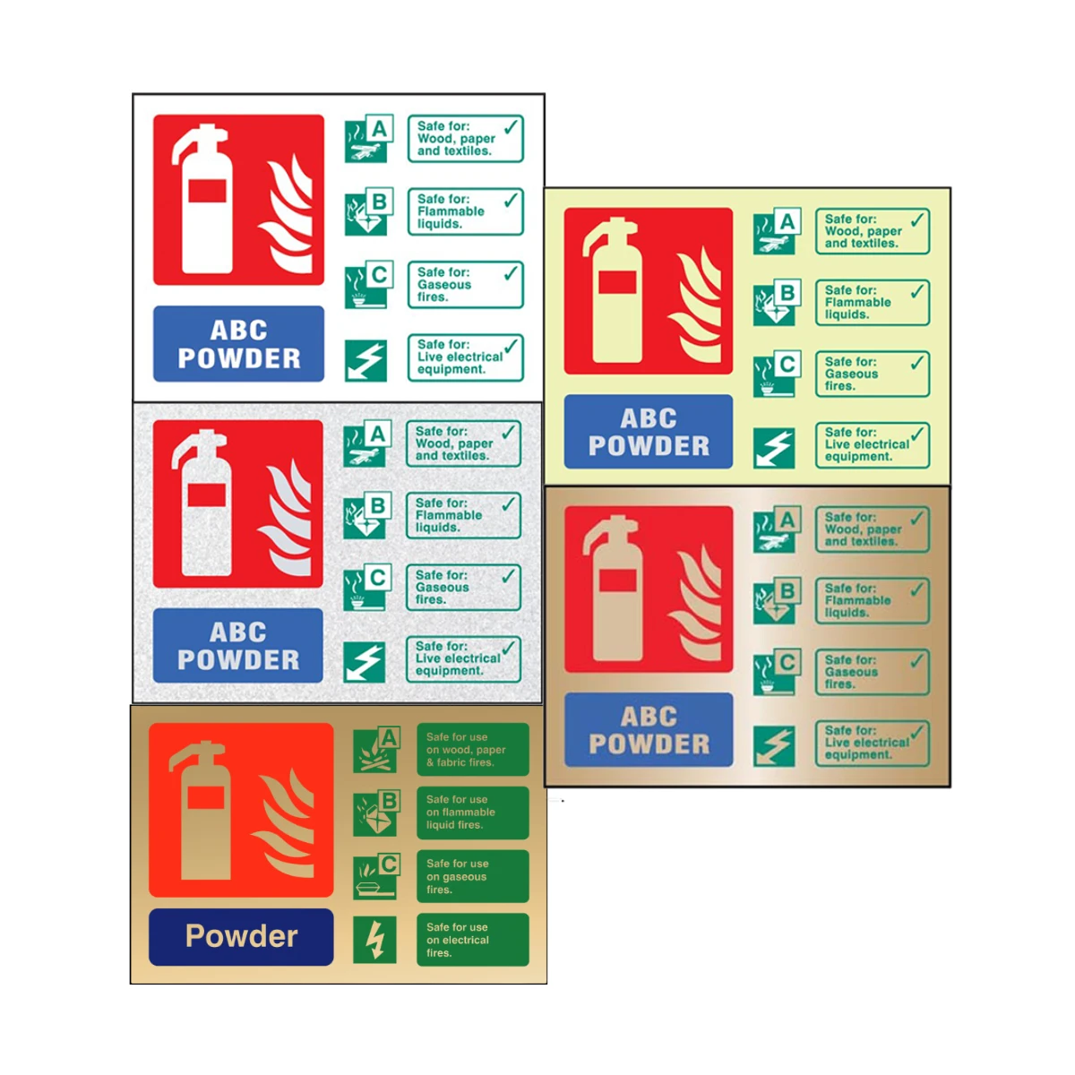 FireShield Landscape Dry Powder Fire Extinguisher Sign | FPS