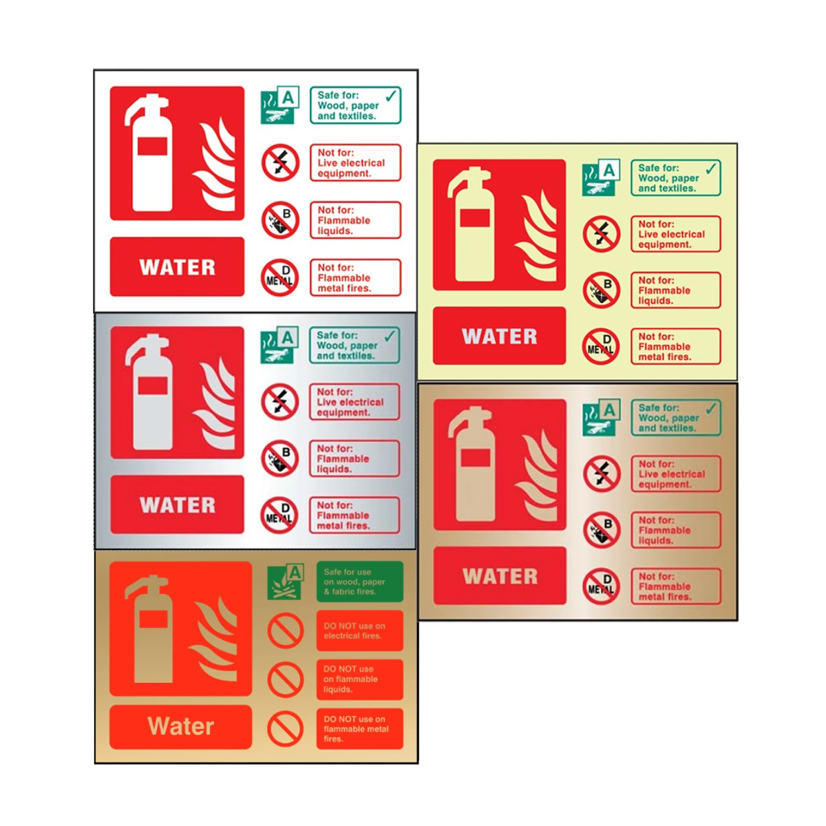 FireShield Landscape Water Fire Extinguisher Sign | FPS