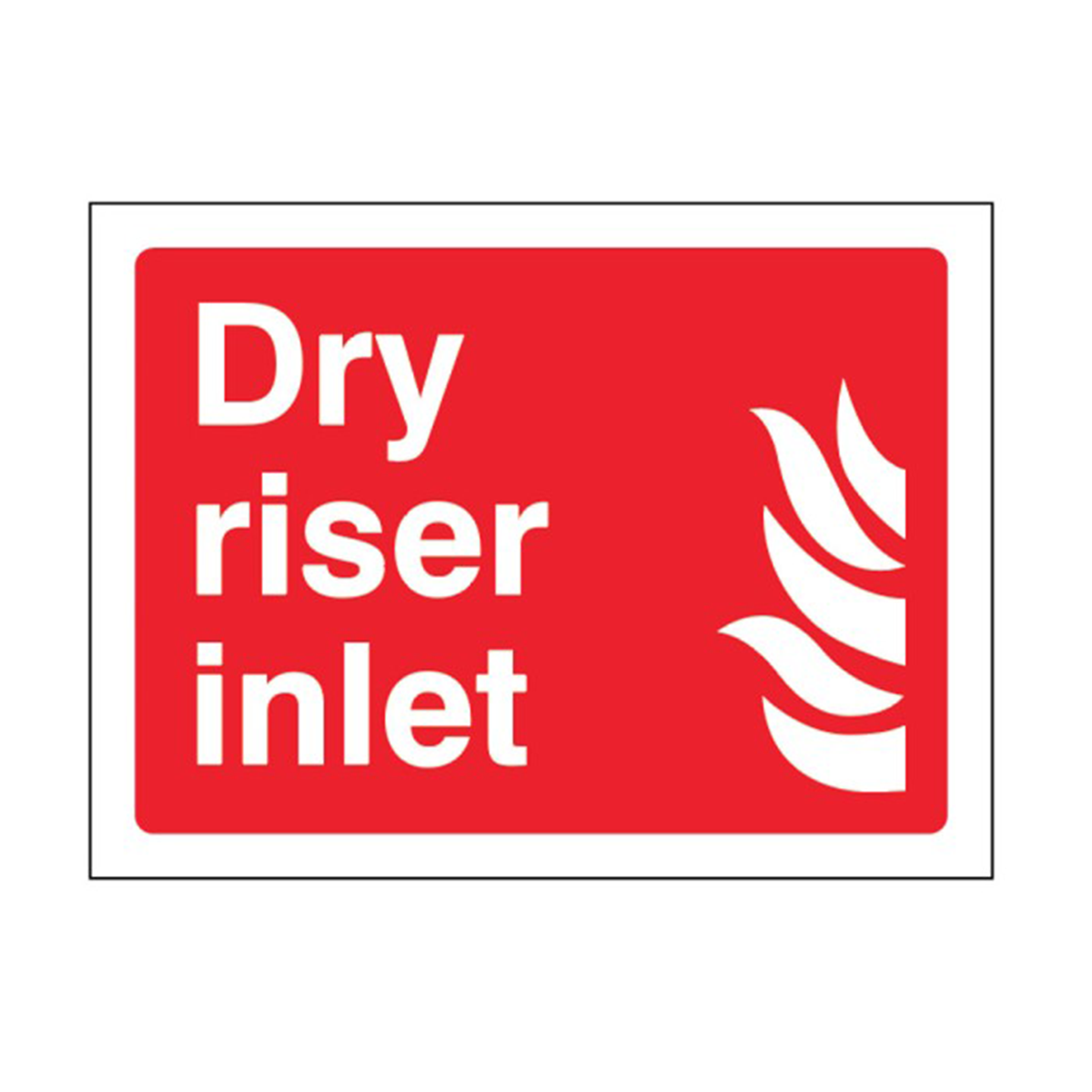 FireShield Dry Riser Inlet Sign (200mm x 150mm) | FPS