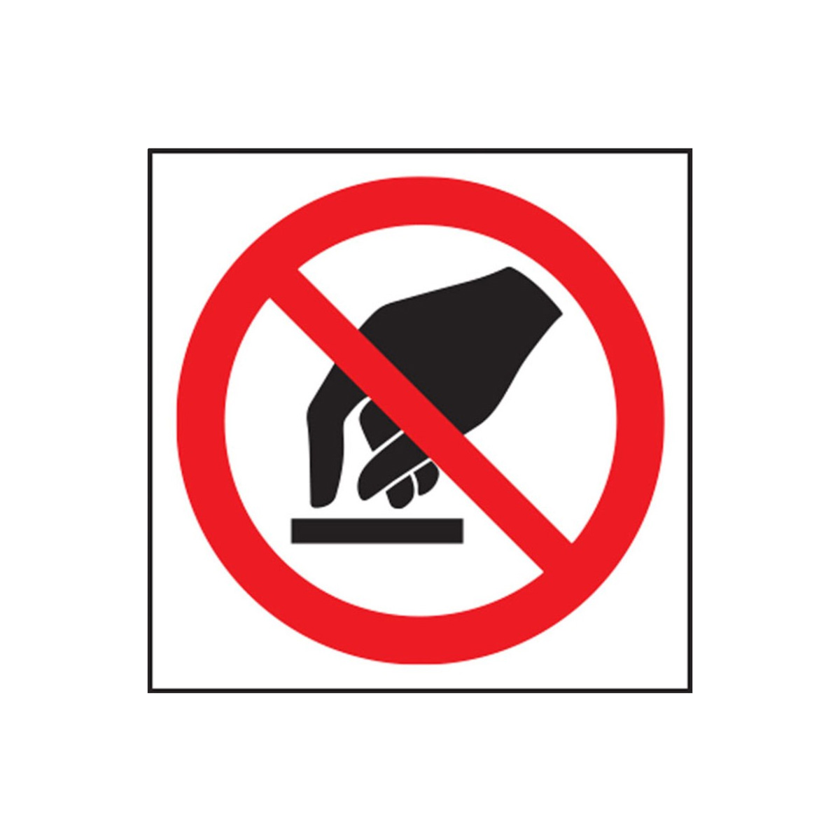 FireShield Do Not Touch Sign Labels - Roll of 100 | Shop Now