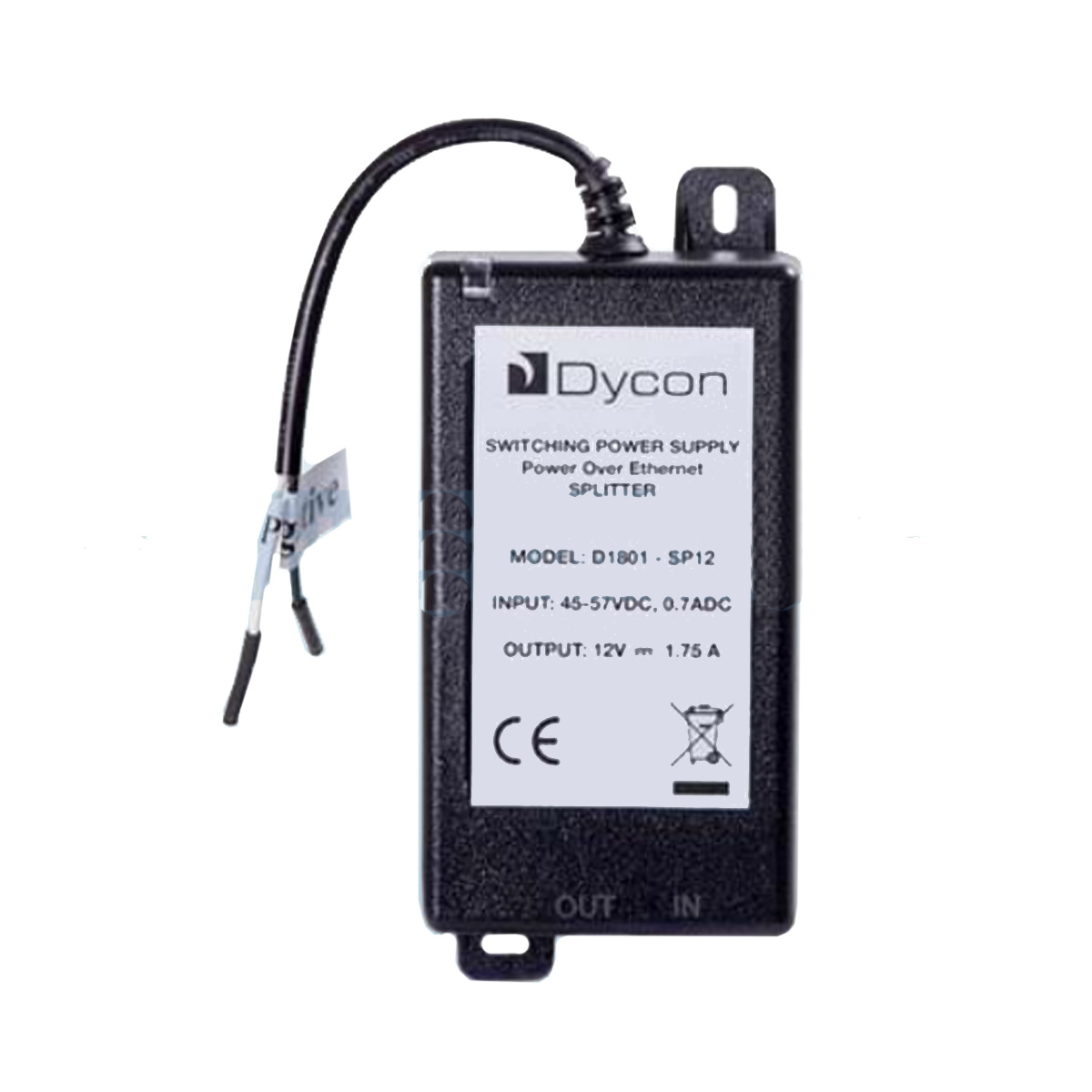 Dycon Single Port 'HIGH POWER/PoE +' Midspan Injector | FPS
