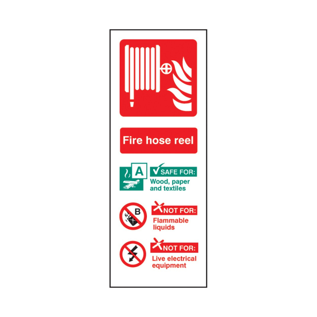 FireShield Fire Hose Reel Sign (Portrait) | FPS