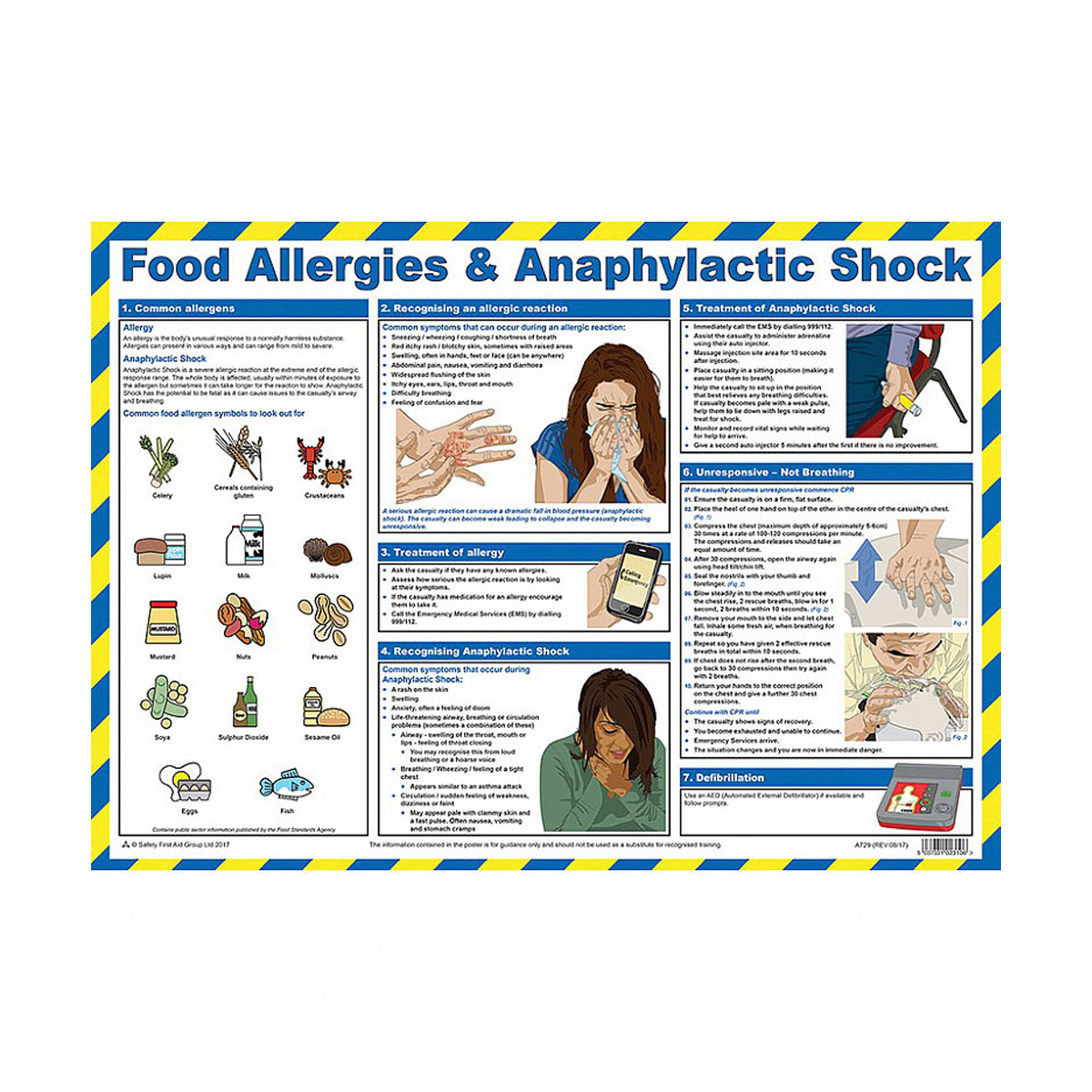 Food Allergies & Anaphylactic Shock A2 Poster | In Stock