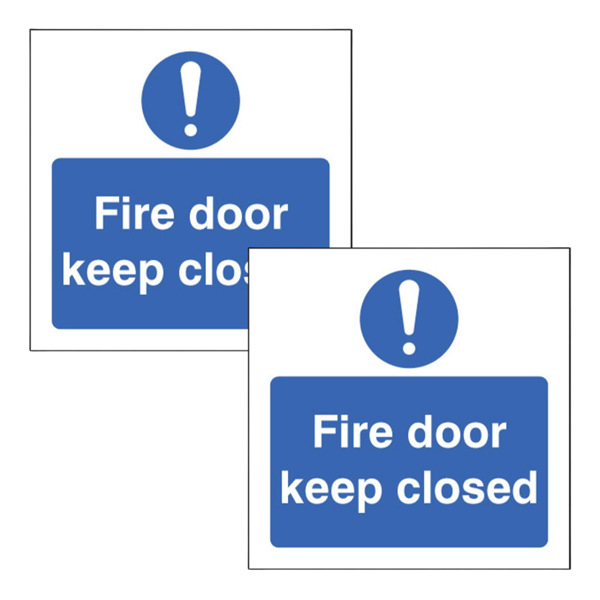 FireShield Fire Door Keep Closed Sign 80x80mm | Shop Now