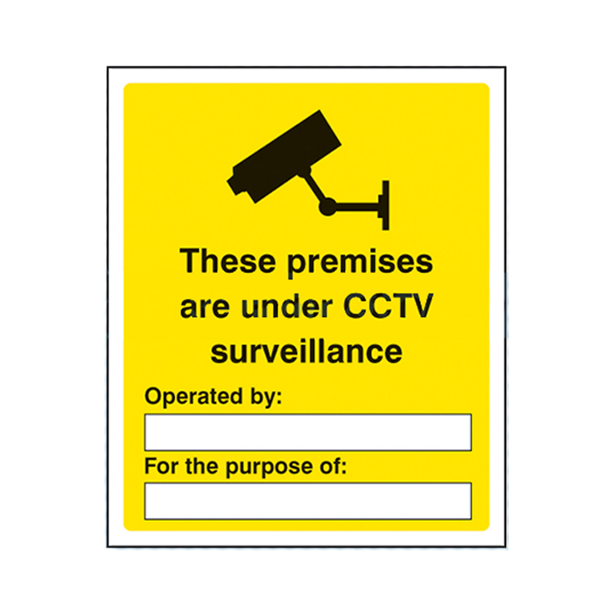 300x250mm Premises Under CCTV Surveillance Sign | In Stock