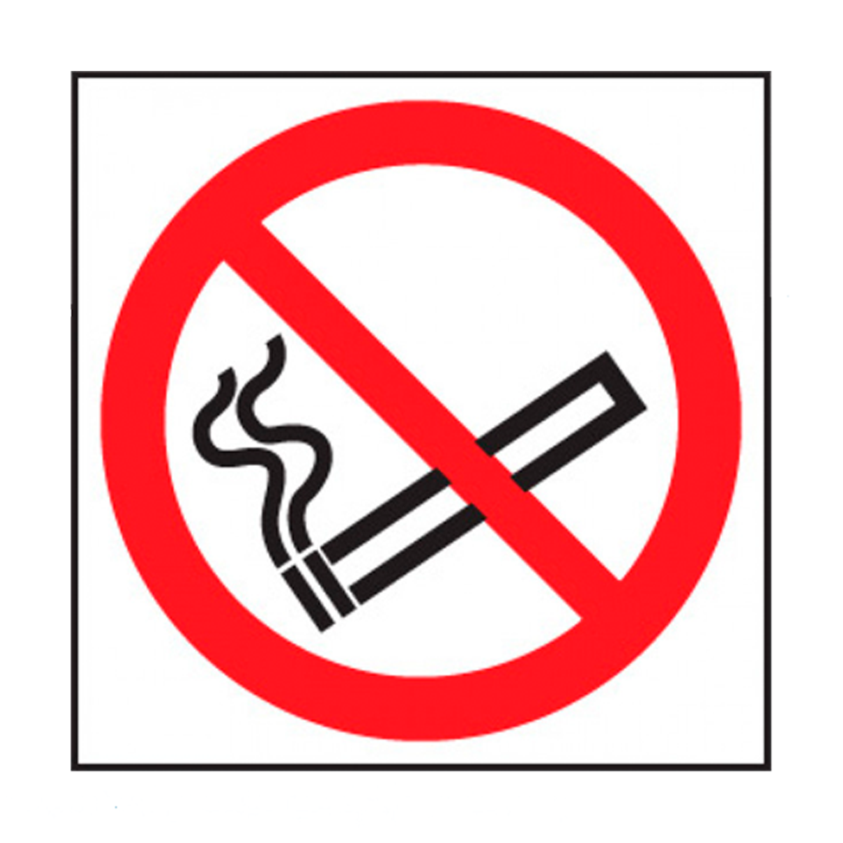No Smoking Safety Sign