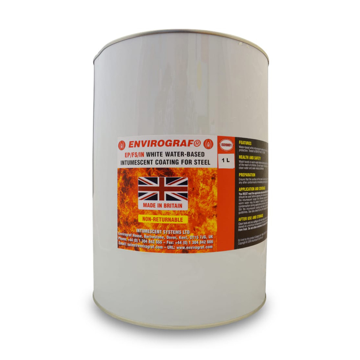 Envirograf Water Based Intumescent Coating - EP/FS/IN