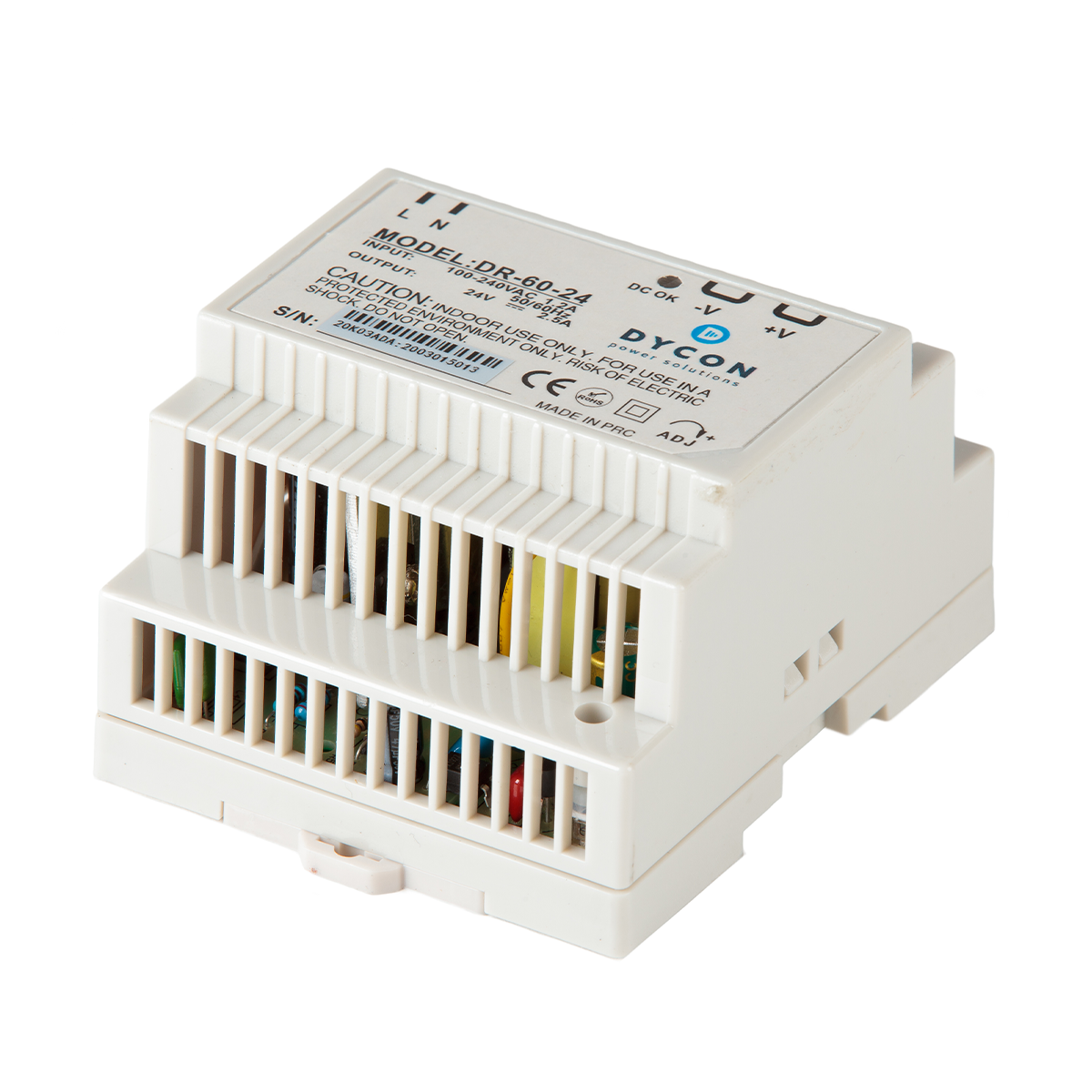 Dycon DIN Rail Mount Input 90-264VAC / Output 24VDC | FPS